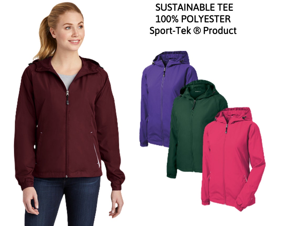 Blank Sport-tek® Ladies Colorblock Hooded Raglan Jacket, Sublimation ...