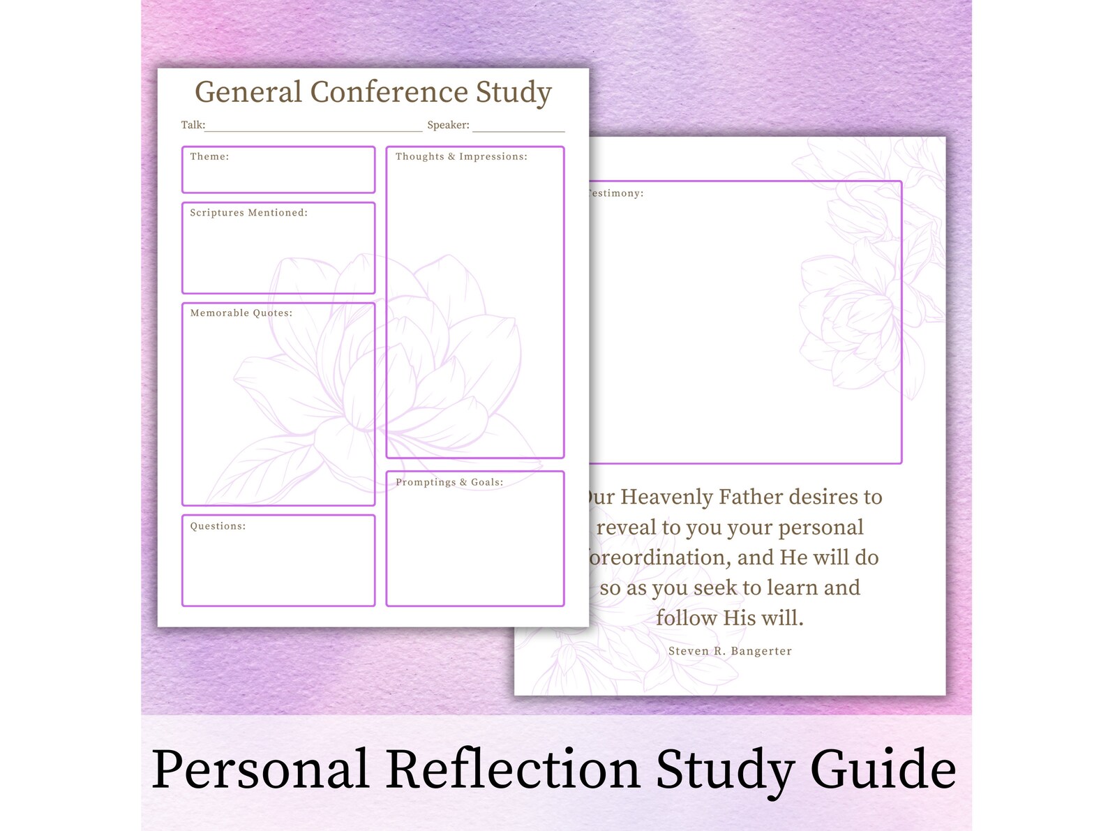 Foreordained to Serve - Steven R. Bangerter, Journal Edition Packet ...