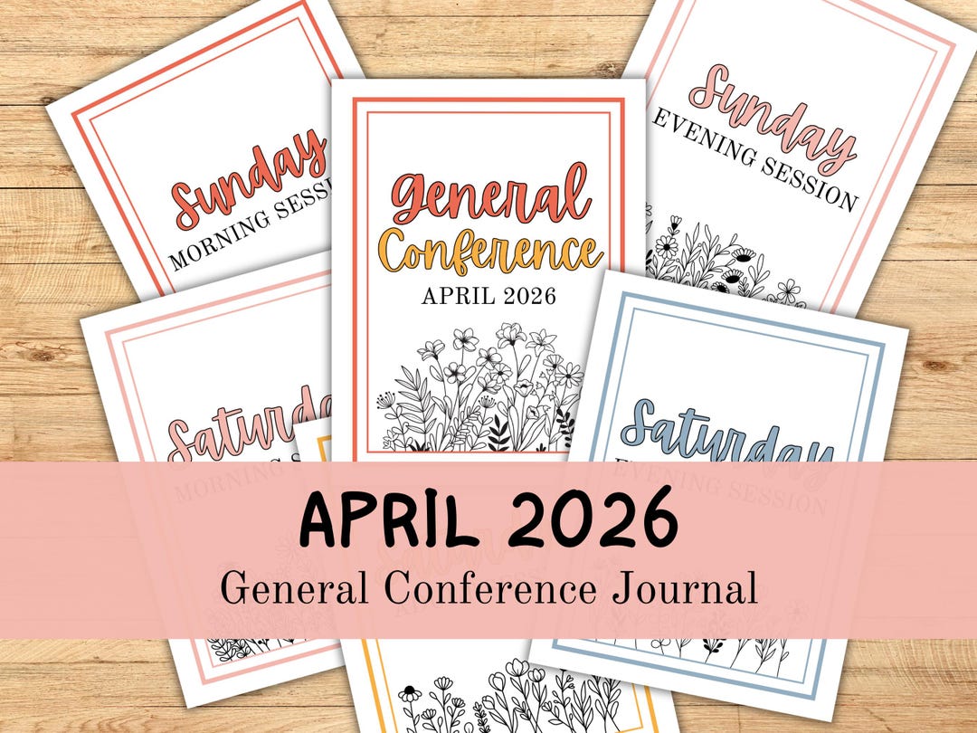 April 2026 General Conference Journal, General Conference Notebook for ...