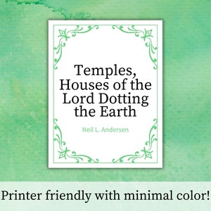 Temples, Houses of the Lord Dotting the Earth - Neil L. Anderson ...