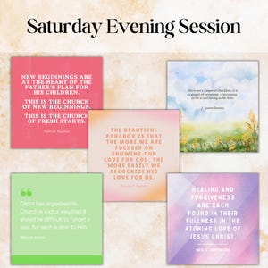 General Conference October 2025 Quotes, 33 Quotes, Handout, Ministering ...