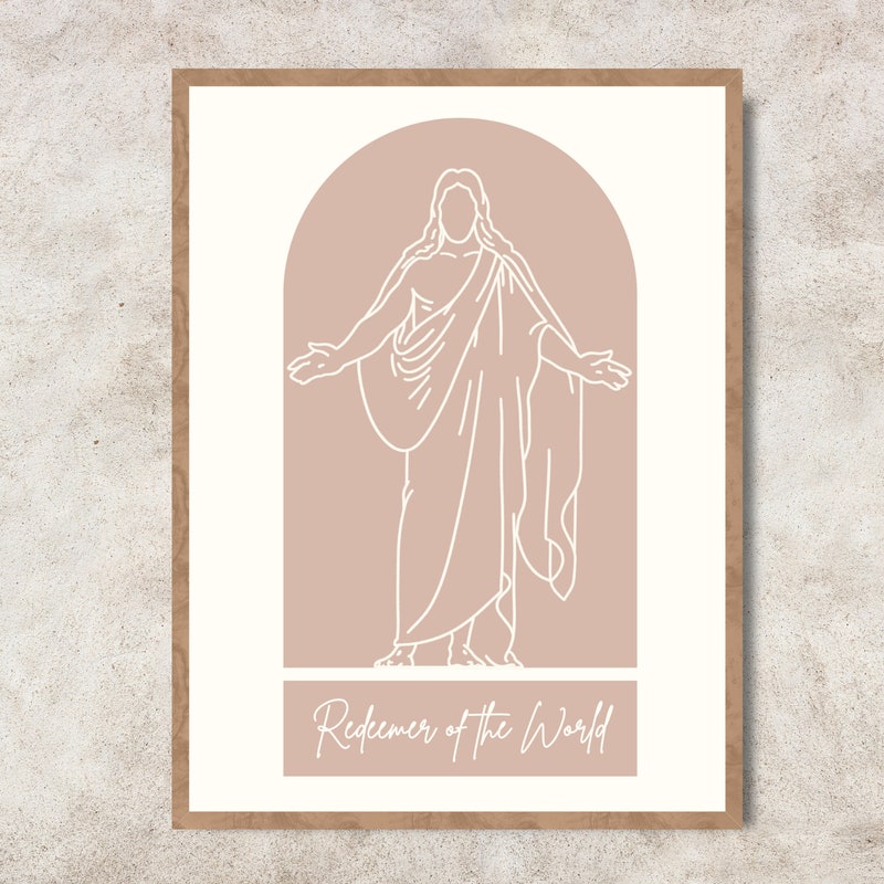 Jesus Line Art - Etsy