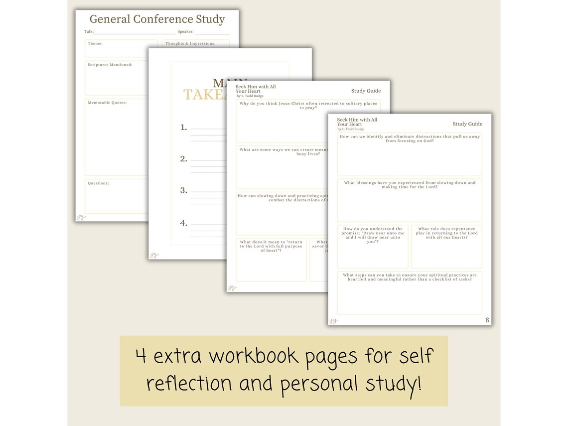 Seek Him With All Your Heart - L. Todd Budge, Lesson Outline, Study ...