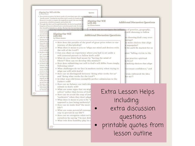 Aligning Our Will With His - Ulisses Soares, Lesson Outline, Study ...