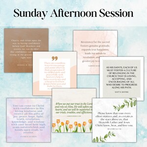 General Conference April 2025 Quotes, 32 Quotes, Handout, Ministering ...