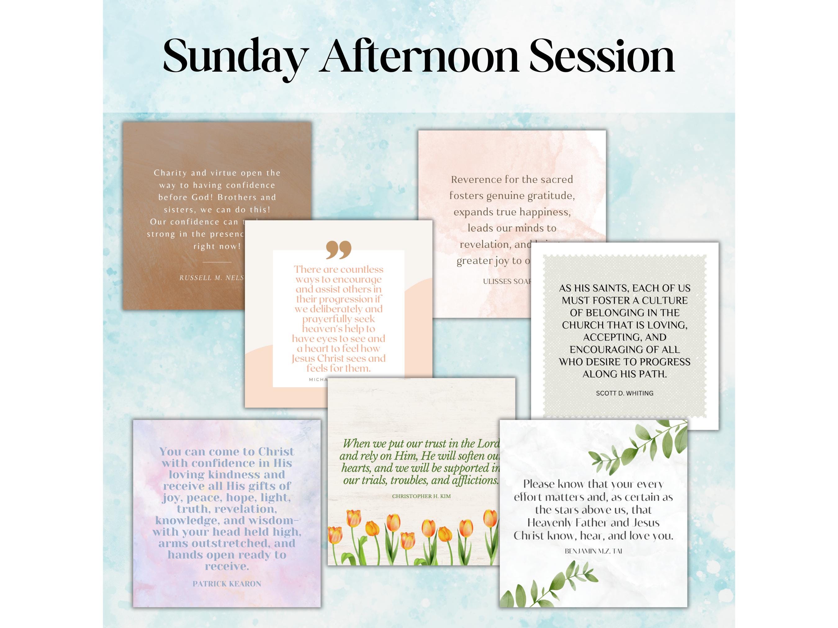 General Conference April 2025 Quotes, 32 Quotes, Handout, Ministering ...