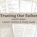 Trusting Our Father - David P. Homer, Lesson Outline, Study Guide ...