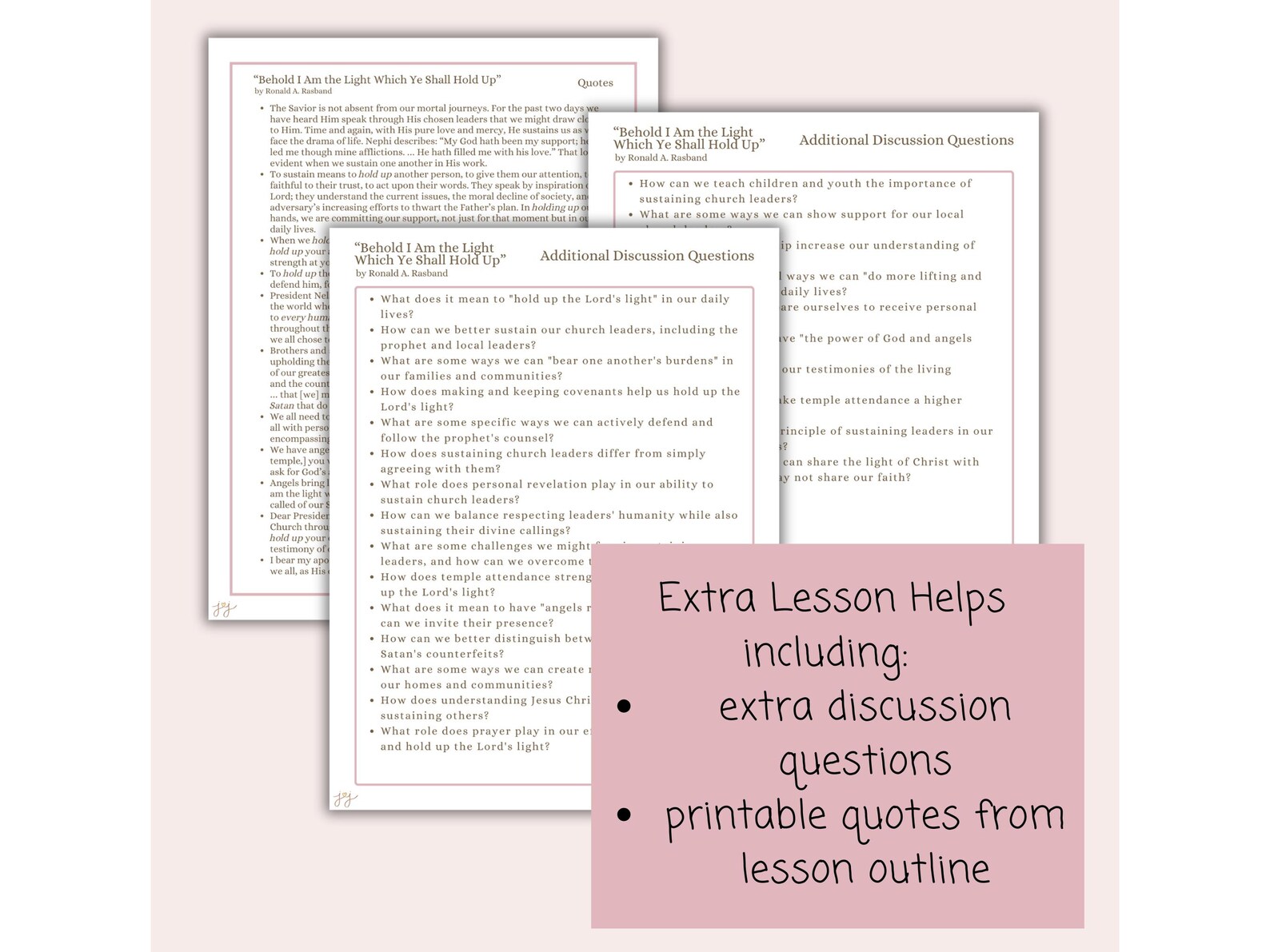 Behold I Am the Light Which Ye Shall Hold up - Ronald A. Rasband ...