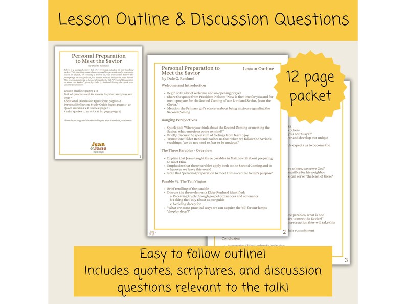 Personal Preparation to Meet the Savior - Dale G. Renlund, Outline ...