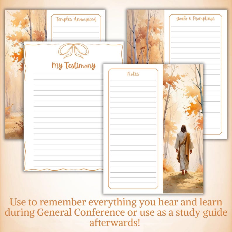 October 2025 General Conference Journal, General Conference Notebook ...