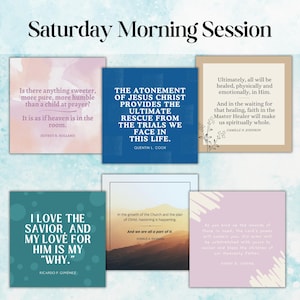General Conference April 2025 Quotes, 32 Quotes, Handout, Ministering ...