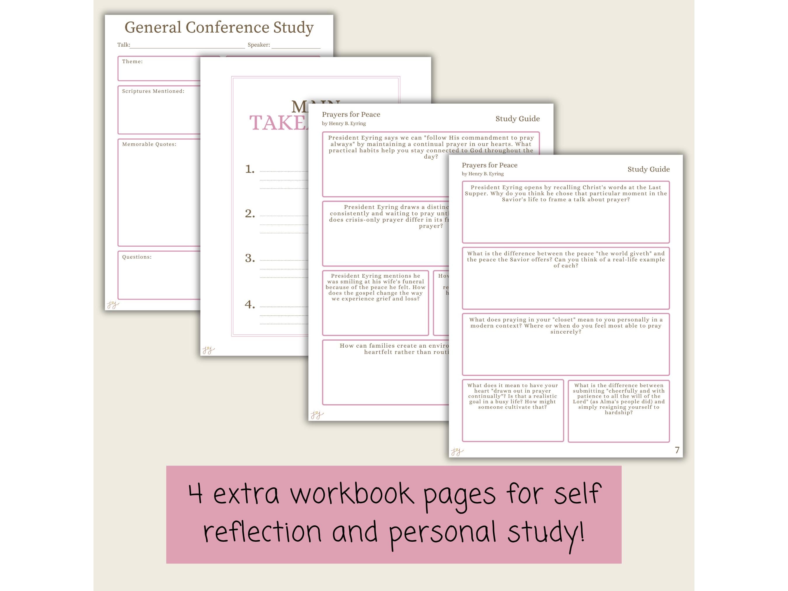 Prayers for Peace - Henry B. Eyring, Lesson Outline, Study Guide ...