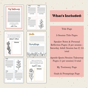 April 2024 General Conference Journal, General Conference Notebook for ...