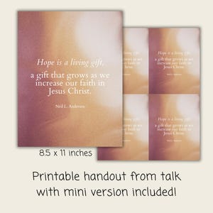 The Triumph of Hope - Neil L. Andersen, Lesson Outline, Study Guide ...