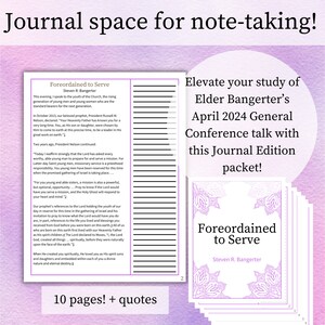 Foreordained to Serve - Steven R. Bangerter, Journal Edition Packet ...
