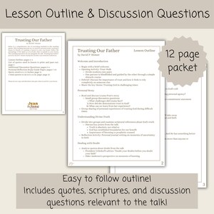 Trusting Our Father - David P. Homer, Lesson Outline, Study Guide ...