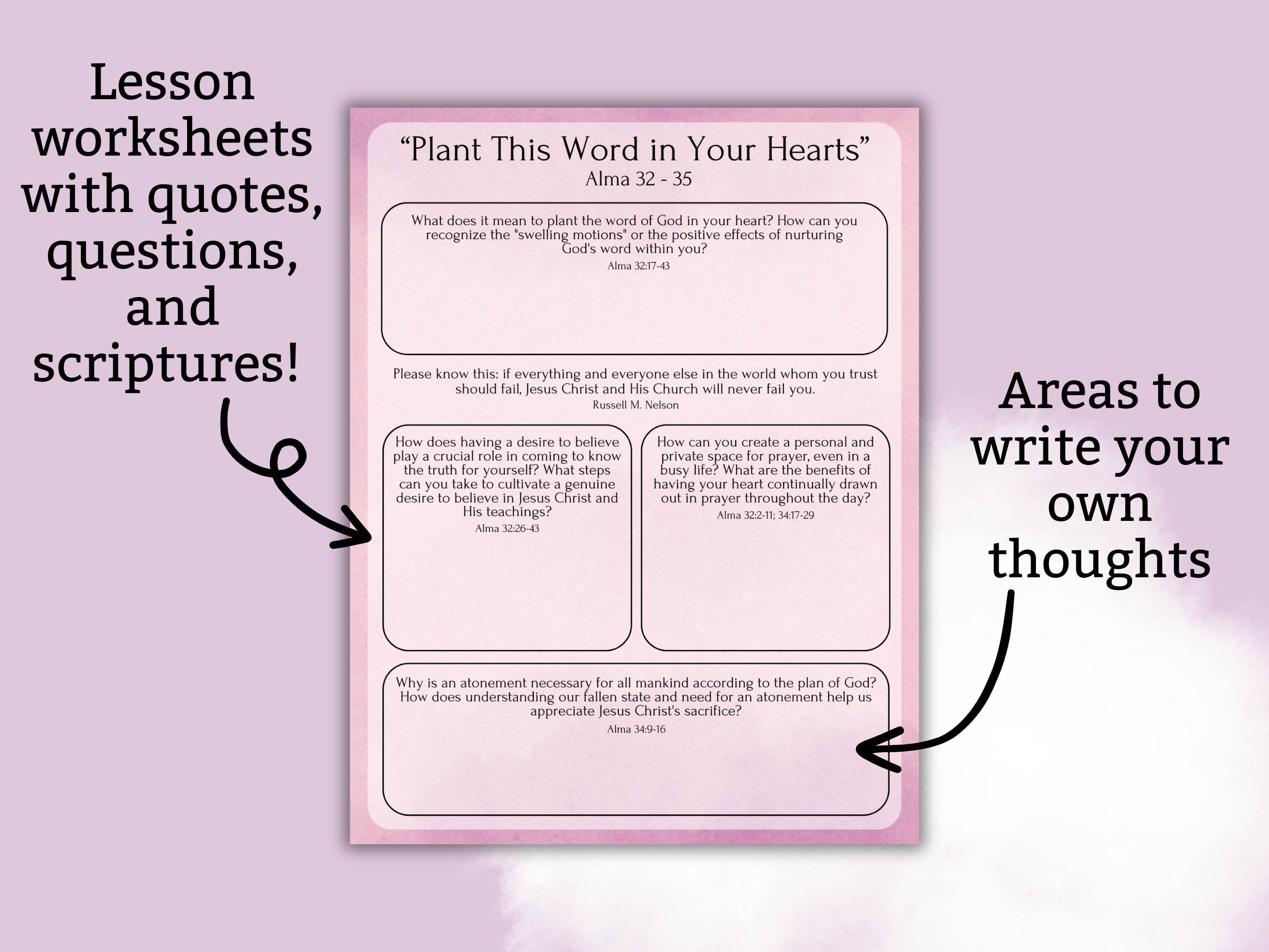 Plant This Word in Your Hearts, Come Follow Me, July 28, Lesson ...