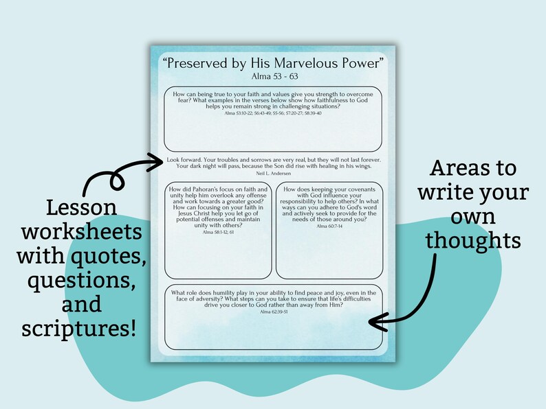 Preserved by His Marvelous Power, Come Follow Me, August 25, Lesson ...