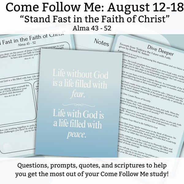 Stand Fast in the Faith of Christ - Etsy