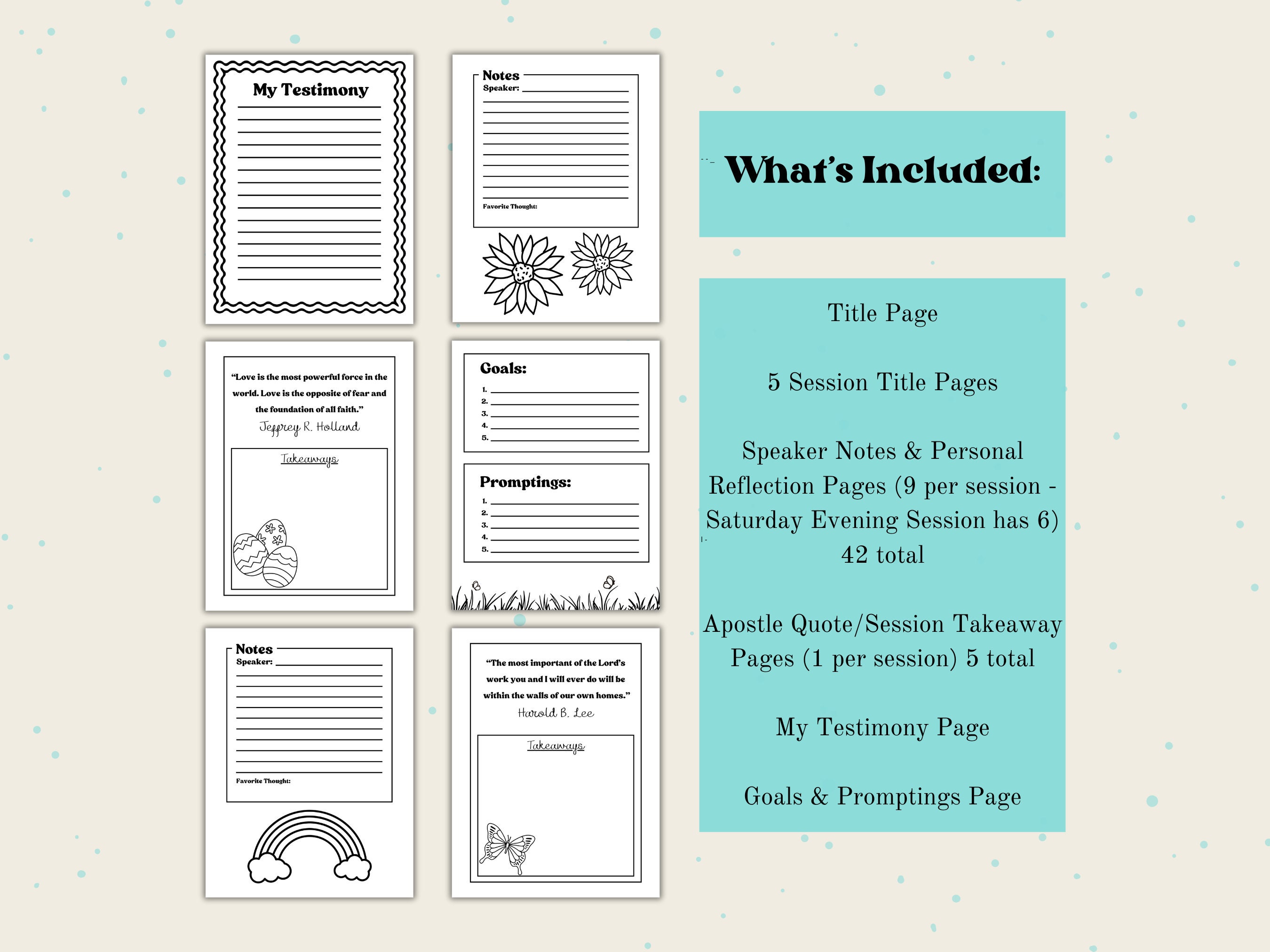 April 2024 General Conference Journal, General Conference Notebook for ...