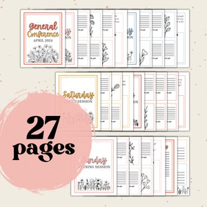 April 2024 General Conference Journal, General Conference Notebook for ...