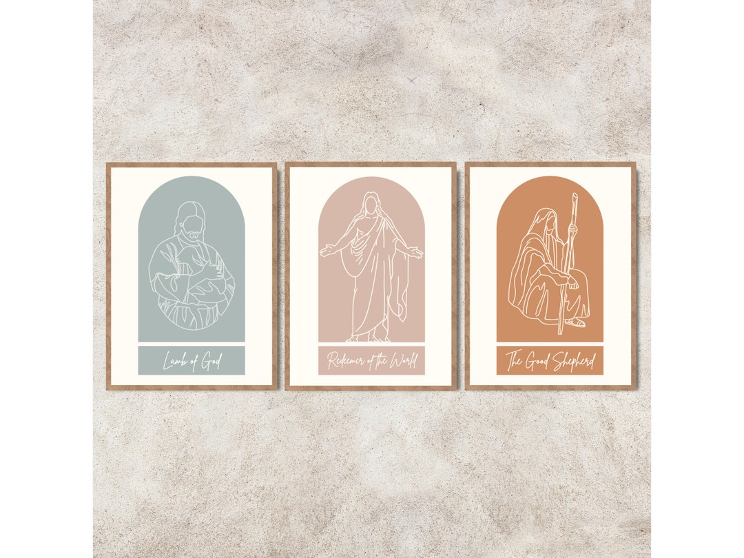 Jesus Christ Line Art, Jesus Minimalist, Christian Wall Art Printable ...