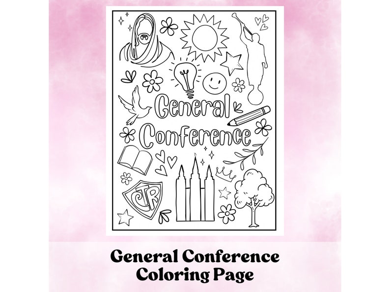 General Conference Coloring Page, LDS Conference Coloring, April 2024 ...