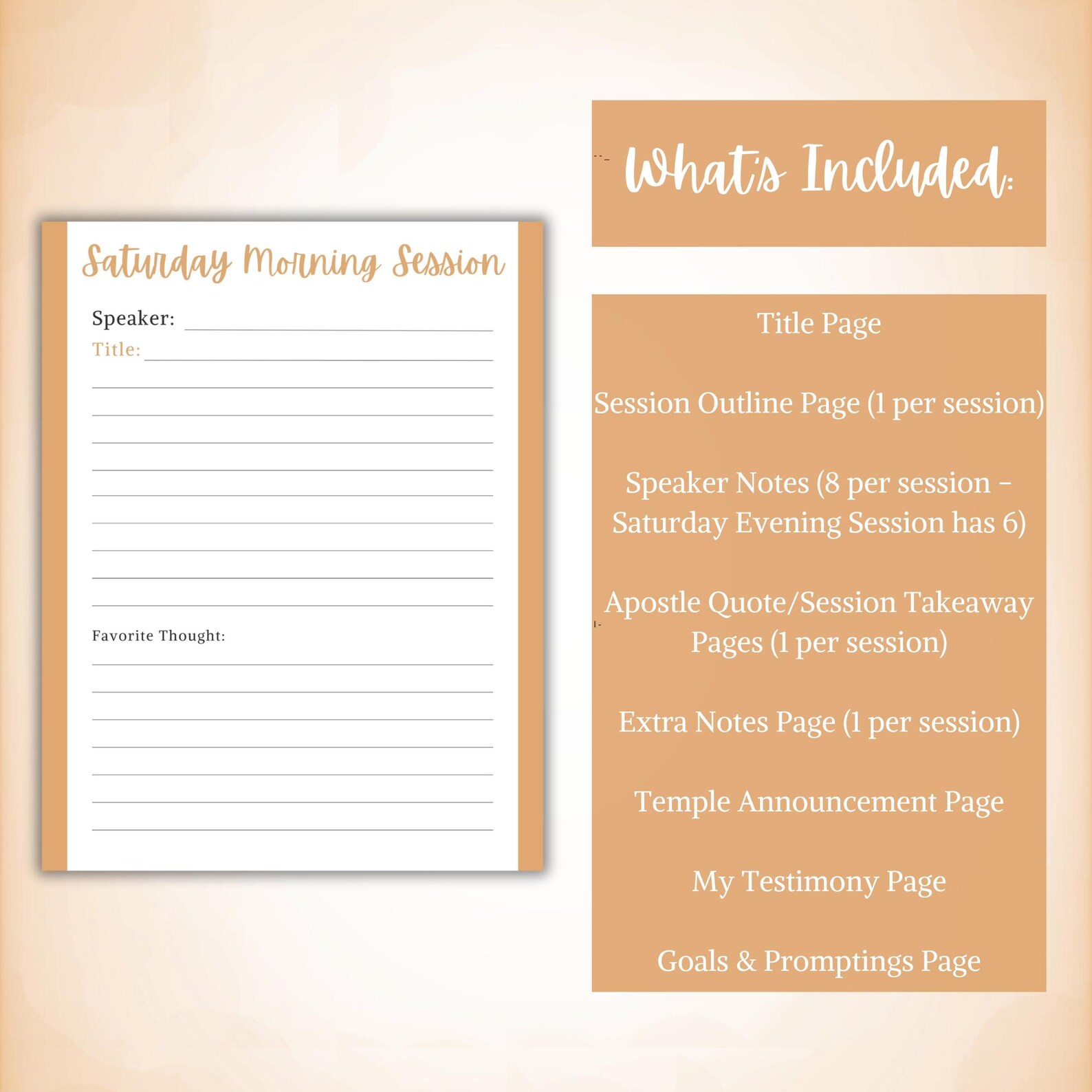 October 2025 General Conference Journal, General Conference Notebook ...