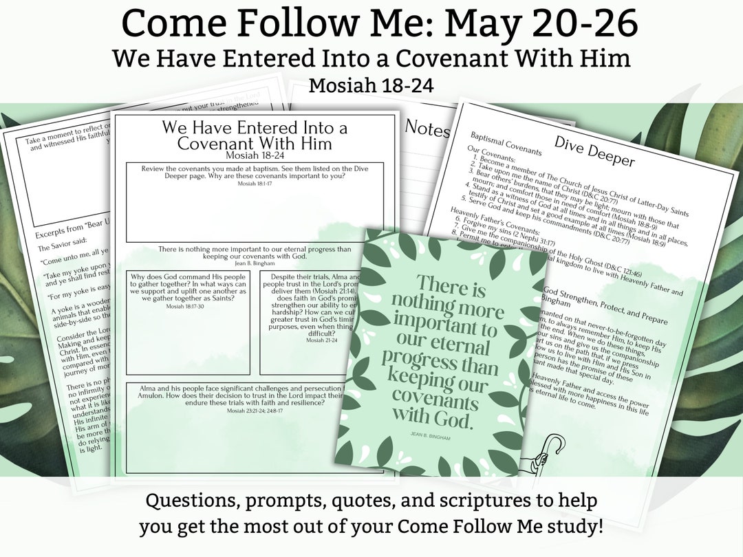 We Have Entered Into a Covenant With Him, Come Follow Me, May 26 ...