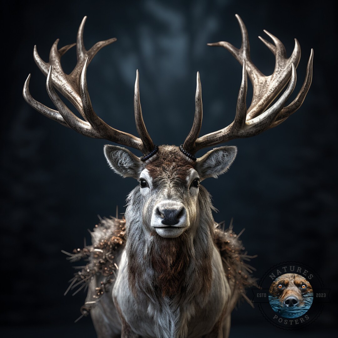 Digital Download: Majestic Deer Poster Art - Instant Elegance for Your ...