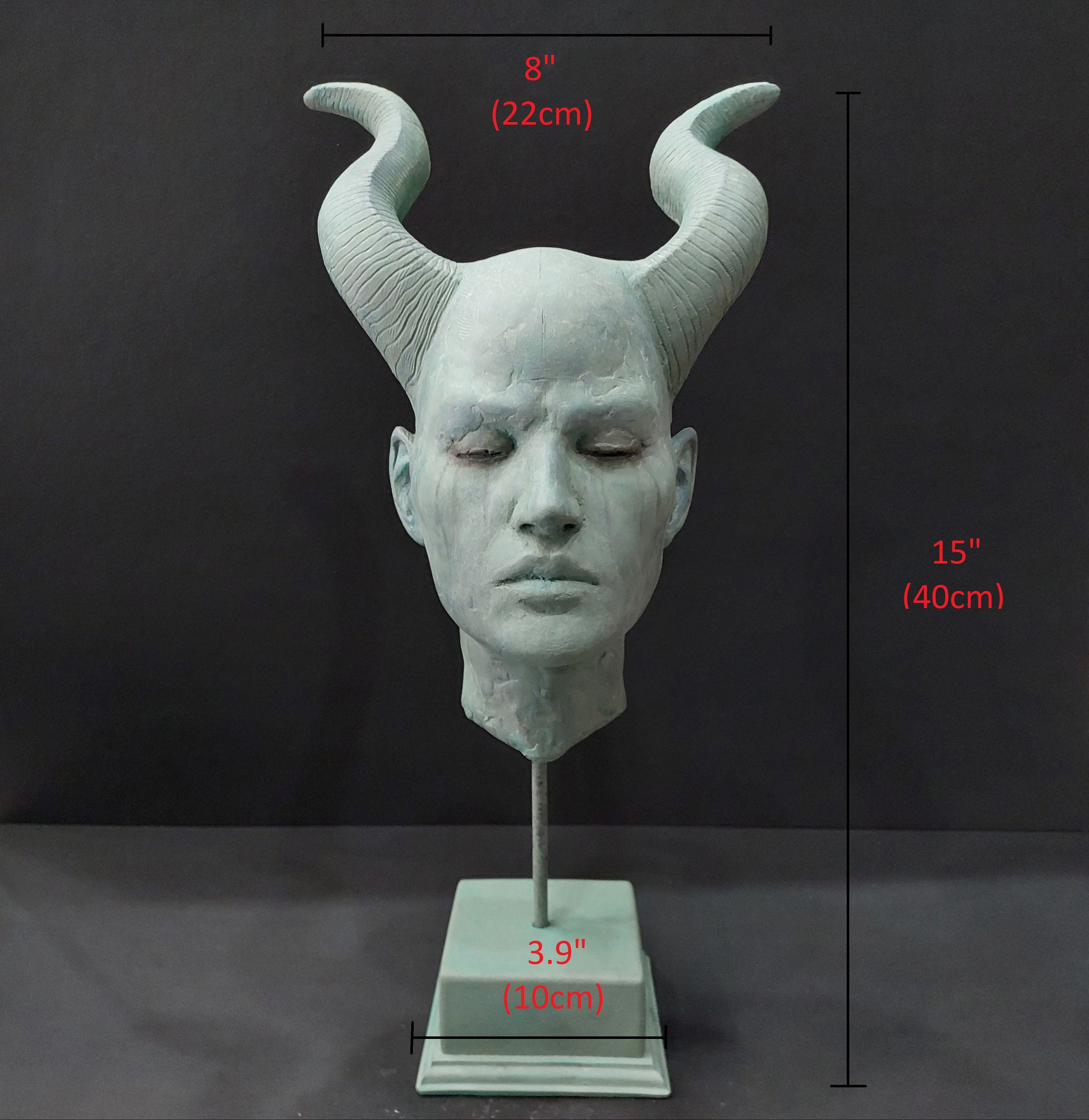 Lilith Bust Statue, Devil Horns, Jewish, Decorative Objects, Sculpture ...