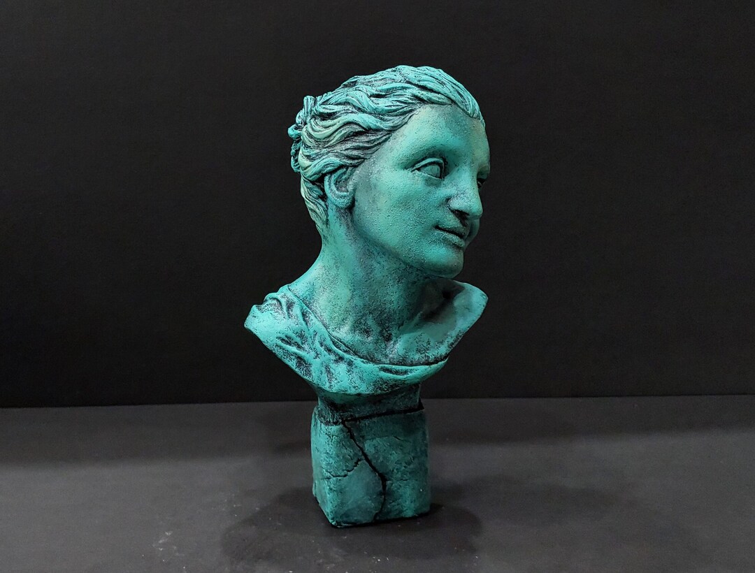 Two Faced Antique Masked Female Bust Sculpture Roman Hellenistic ...