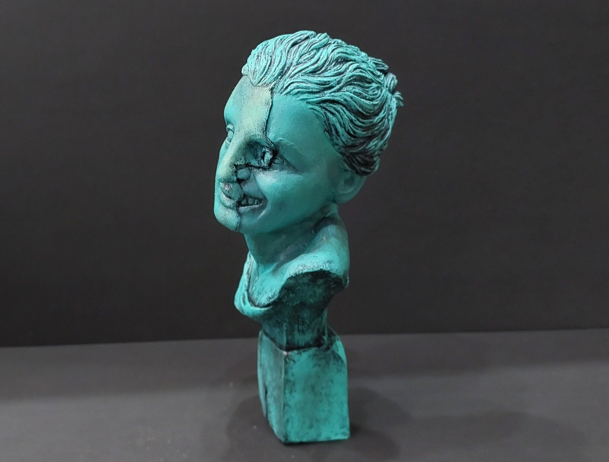 Two Faced Antique Masked Female Bust Sculpture Roman Hellenistic ...