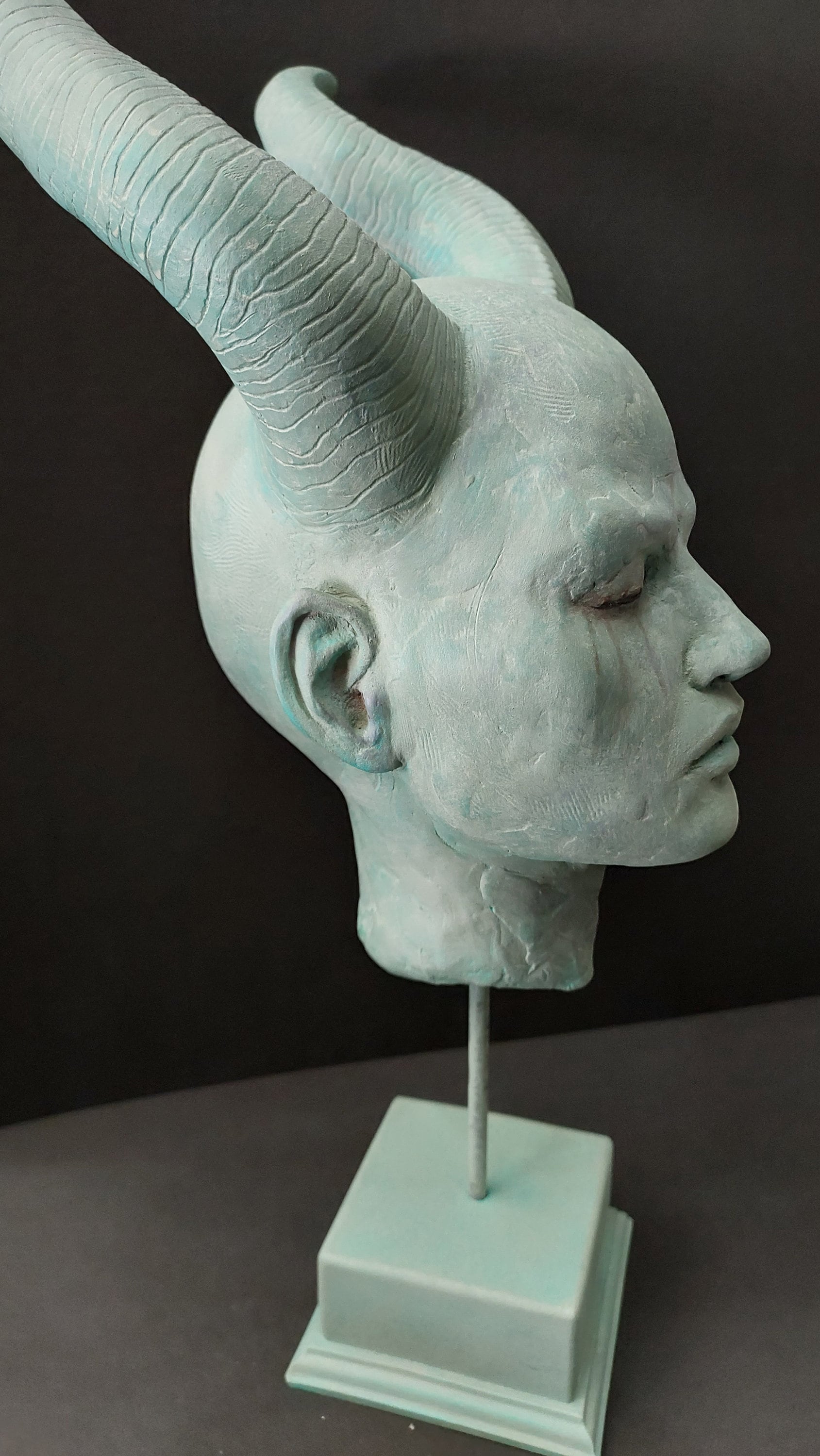 Lilith Bust Statue, Devil Horns, Jewish, Decorative Objects, Sculpture ...