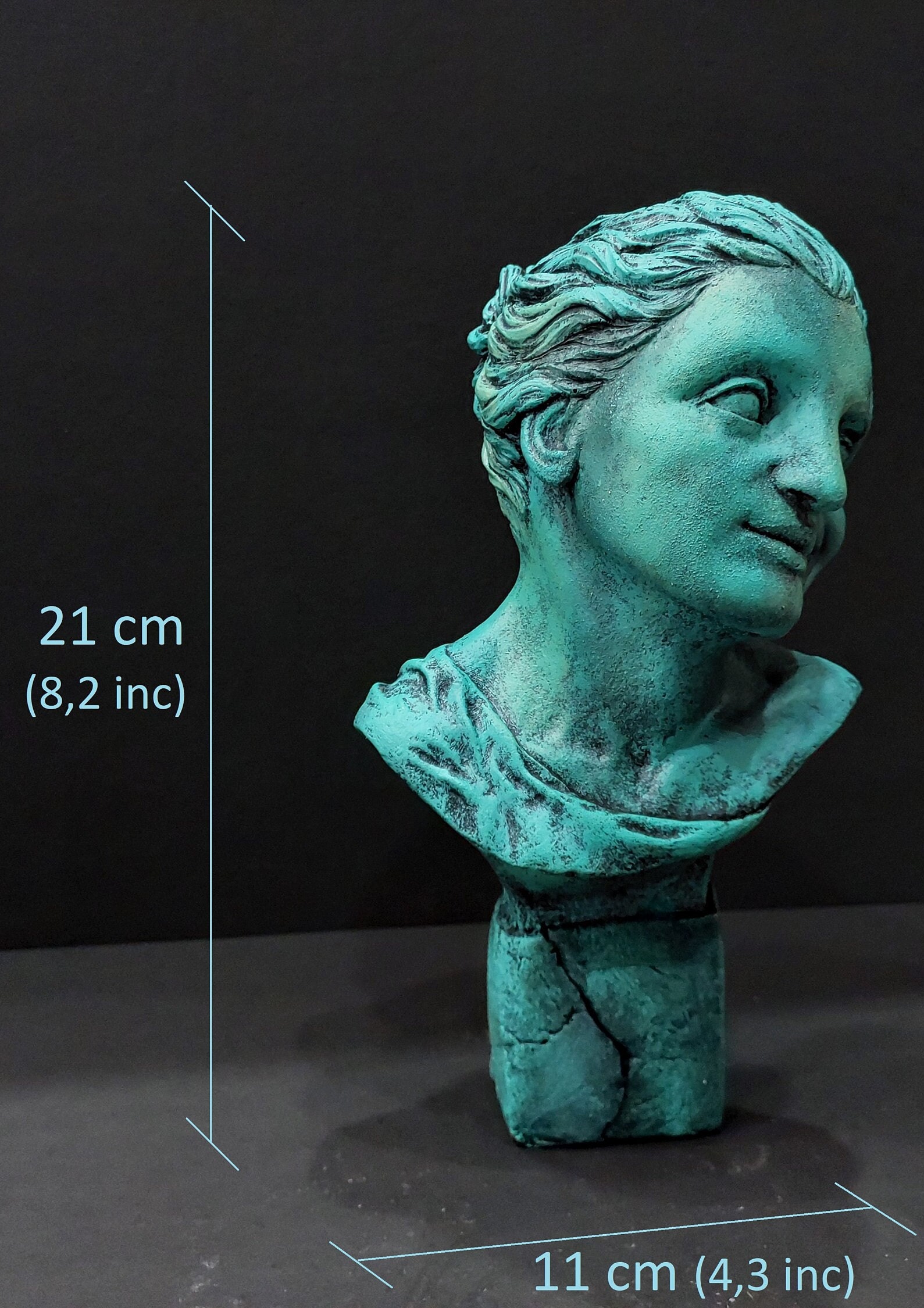 Two Faced Antique Masked Female Bust Sculpture Roman Hellenistic ...