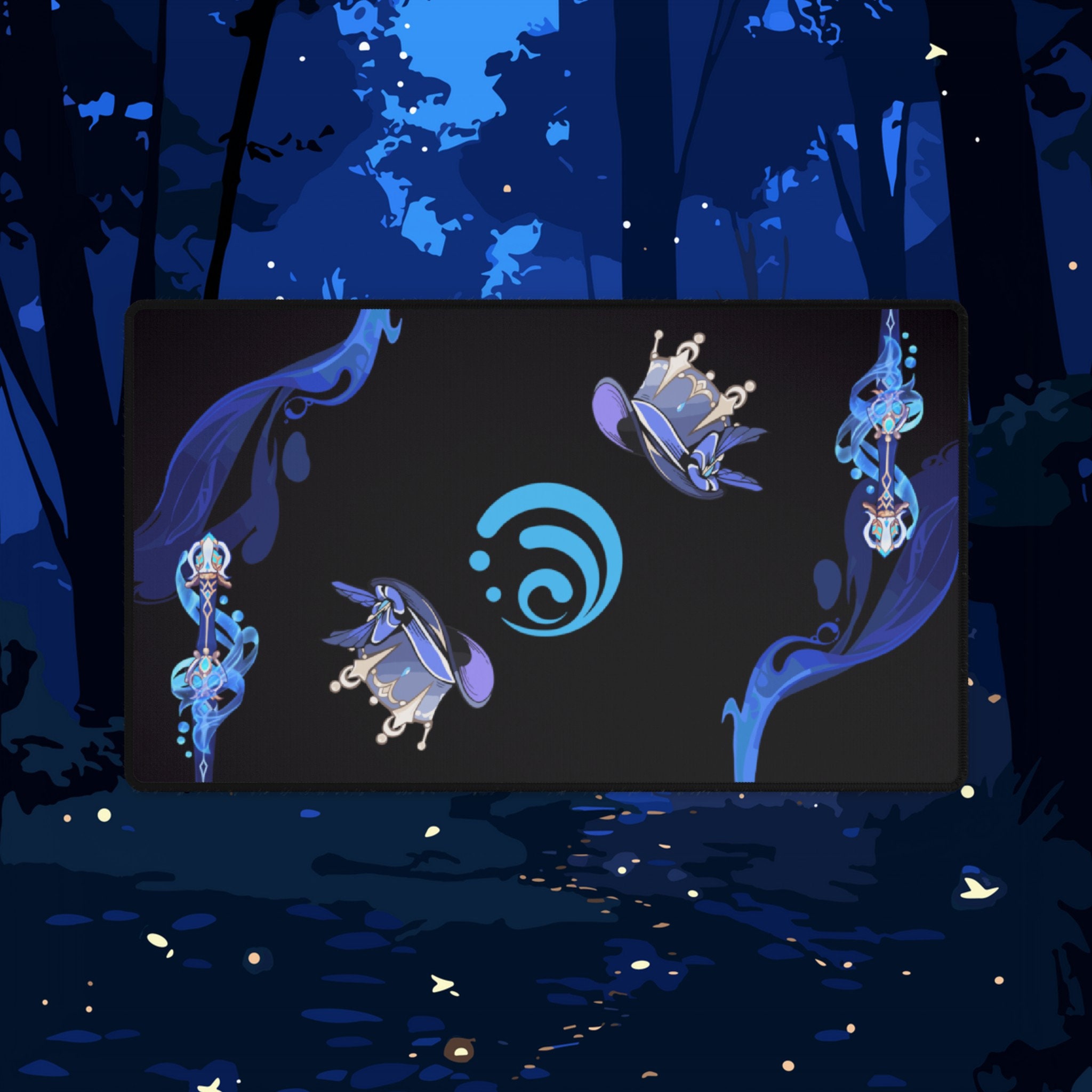 Furina Genshin Impact Desk Mat: Perfect for Gamers & Fans Featuring ...