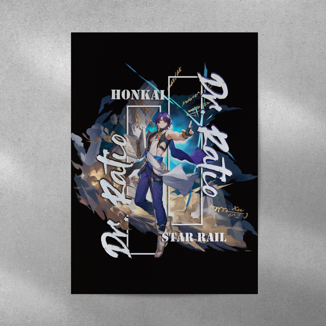 Dr Ratio Themed Honkai Star Rail Aesthetic Poster Anime Wall Art Print ...