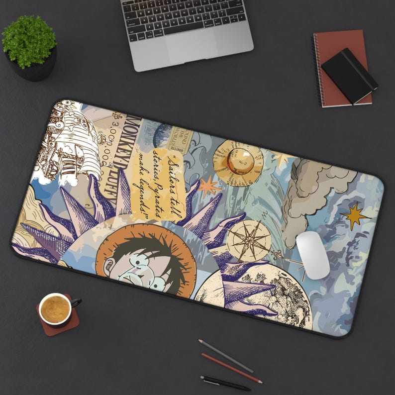 One Piece Playmat Desk Mat Premium Quality Vibrant Designs One Piece ...