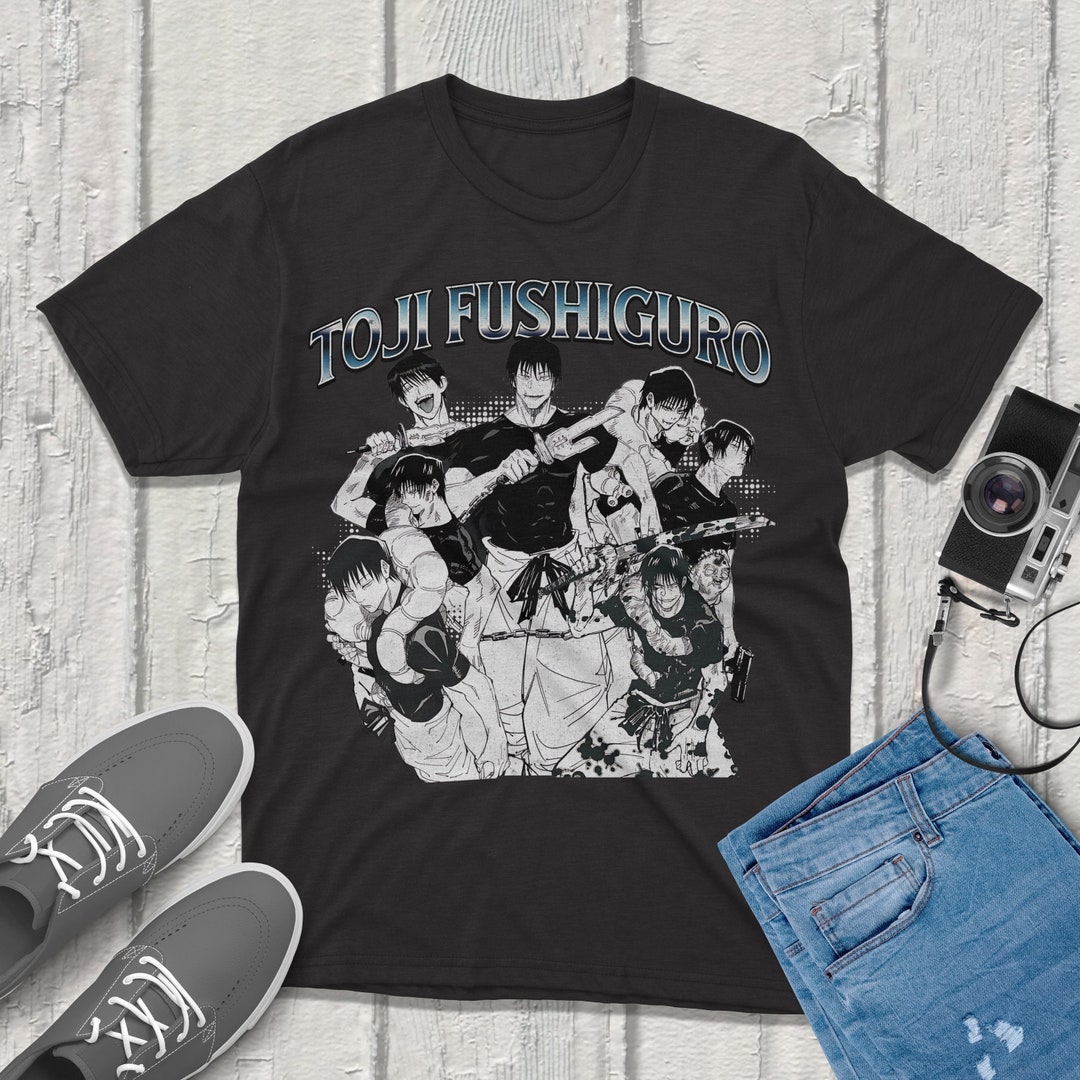 Toji Fushiguro Jujutsu Kaisen T-shirt Vintage Streetwear Premium ...