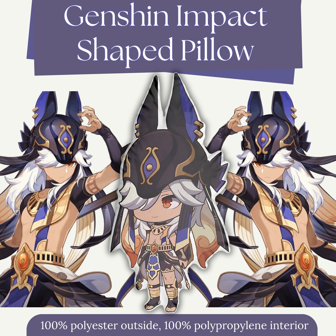 Cyno Genshin Impact Shaped Pillow Anime Plushie: Adorable & Comfortable ...