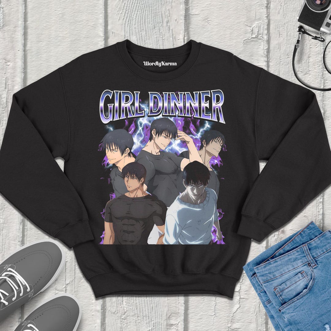 Toji Fushiguro Jujutsu Kaisen Sweatshirt Vintage Streetwear Premium ...