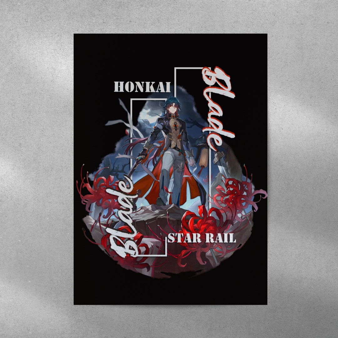 Blade Themed Honkai Star Rail Aesthetic Poster Anime Wall Art Print ...
