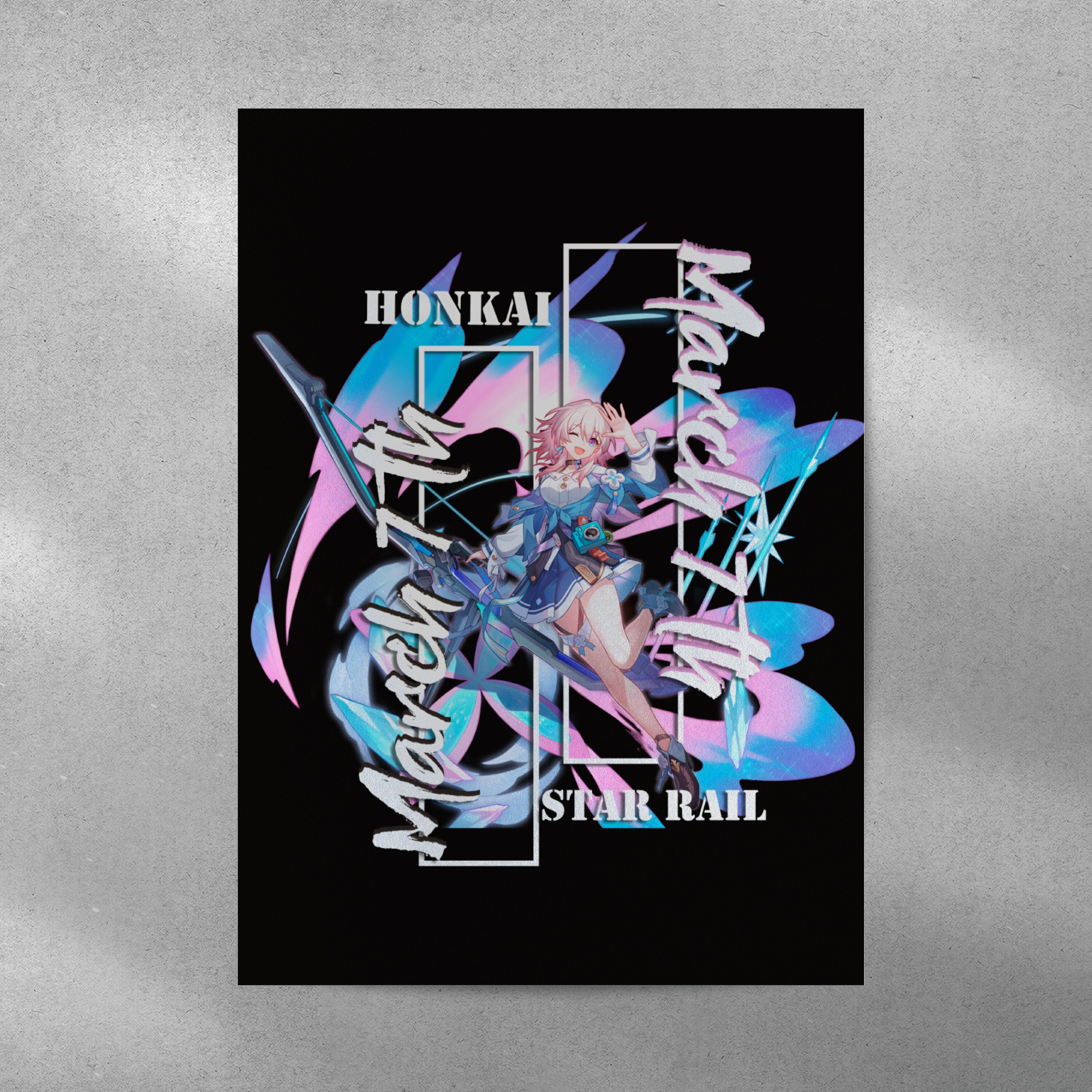 March 7th Themed Honkai Star Rail Aesthetic Poster Anime Wall Art Print ...