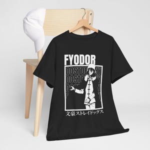 Fyodor Bungou Stray Dogs T-shirt Anime Vintage Streetwear Premium ...