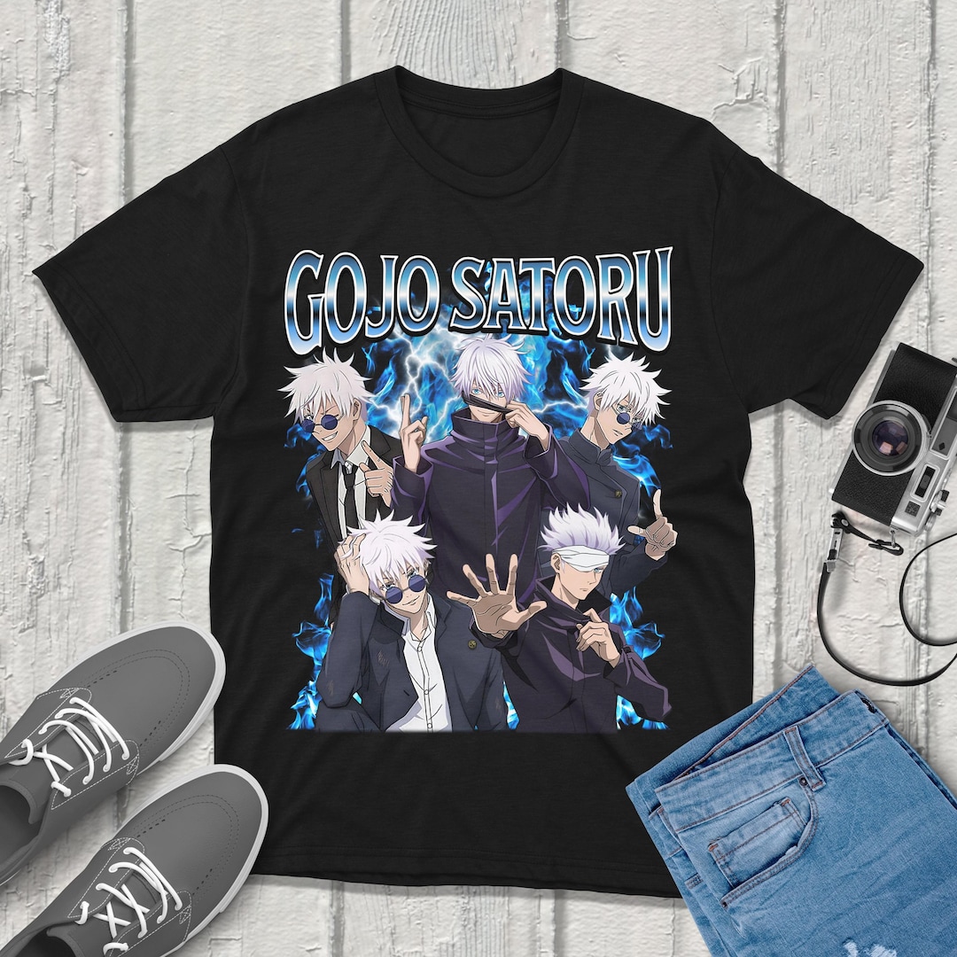 Gojo Satoru Jujutsu Kaisen T-shirt Vintage Streetwear Premium Quality ...