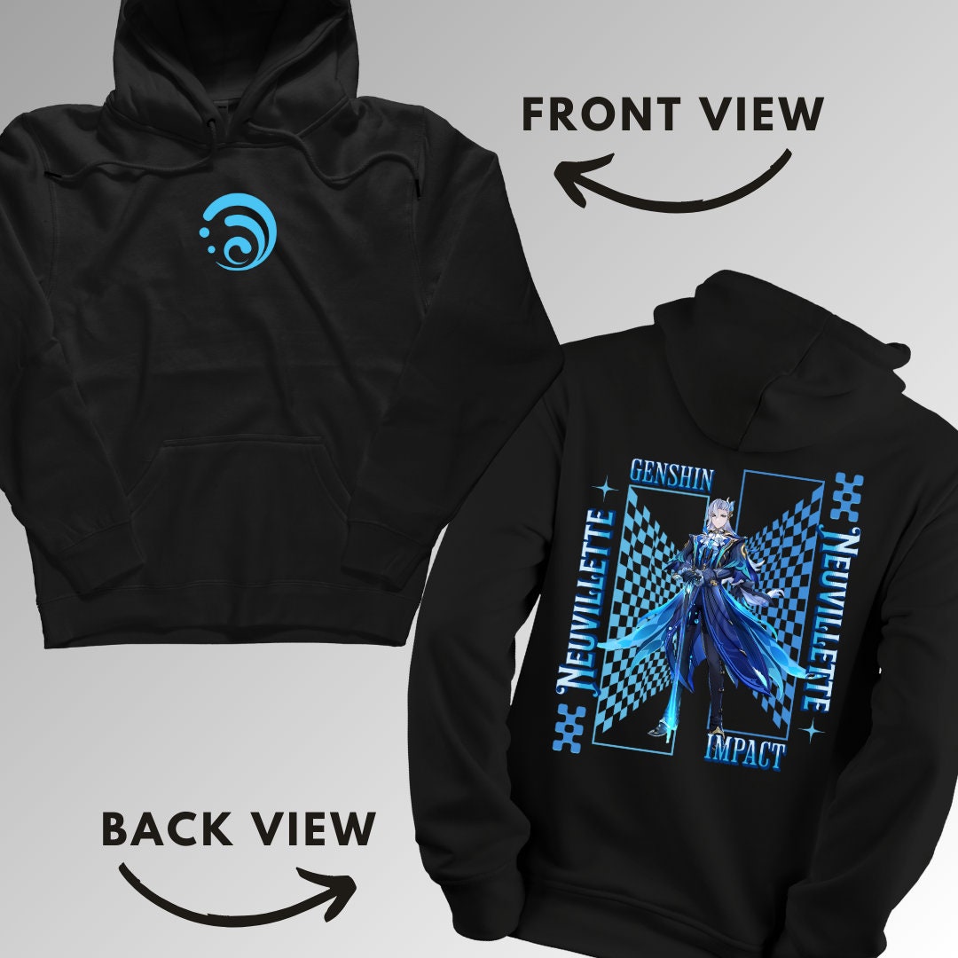 Neuvillette Genshin Impact Unisex Hoodie Anime Fan Clothing Cosplay ...