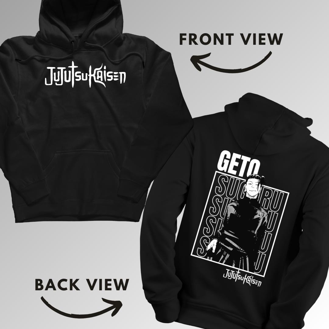 Geto Suguru Jujutsu Kaisen Hoodie Anime Sweatshirt Trendy Manga ...