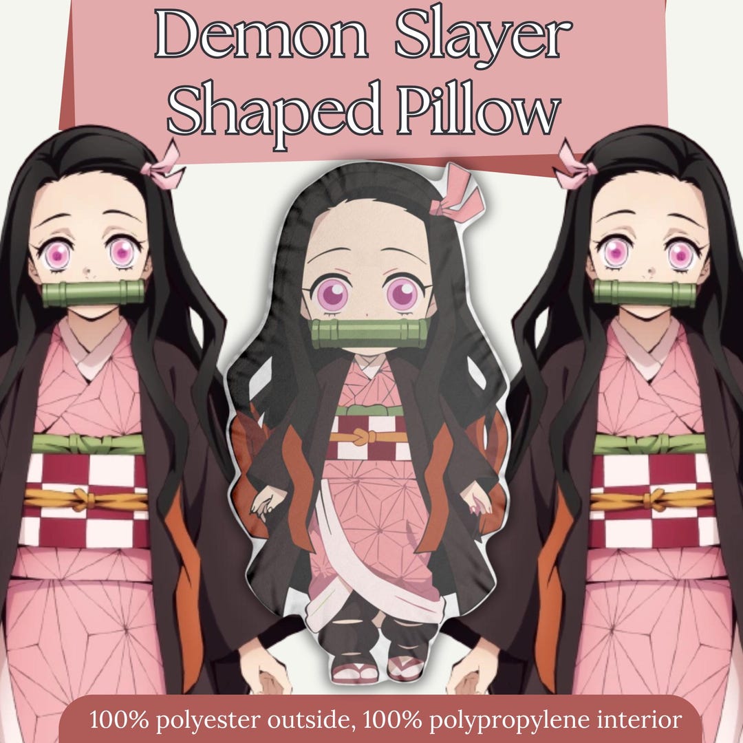 Nezuko Kamado Kimetsu No Yaiba Demon Slayer Shaped Pillow Cute Anime ...
