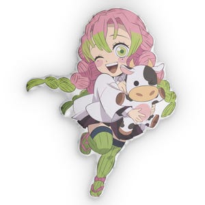 Mitsuri Kanroji Kimetsu No Yaiba Demon Slayer Shaped Pillow Cute Anime ...