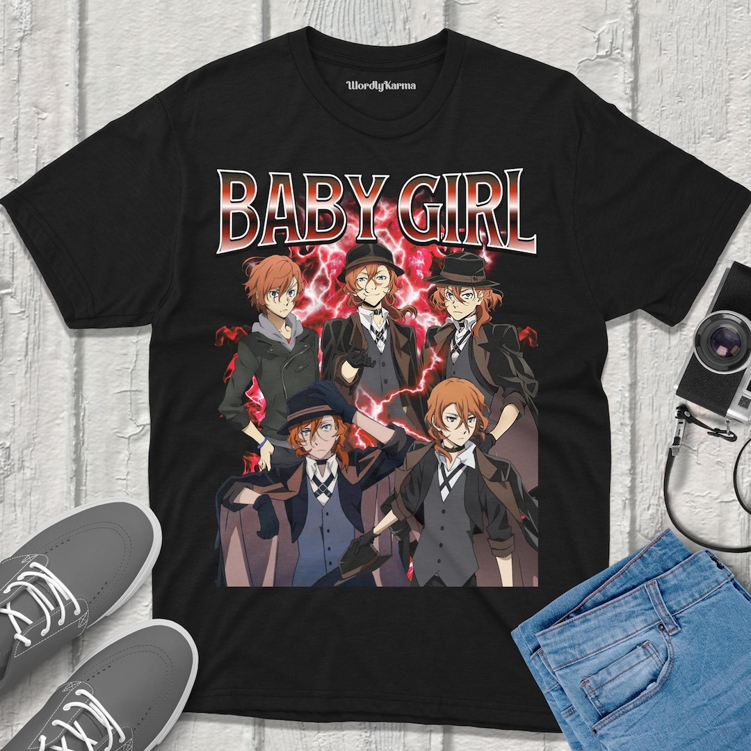 Chuya Bungou Stray Dogs T-shirt Anime Vintage Streetwear Anime Bsd ...